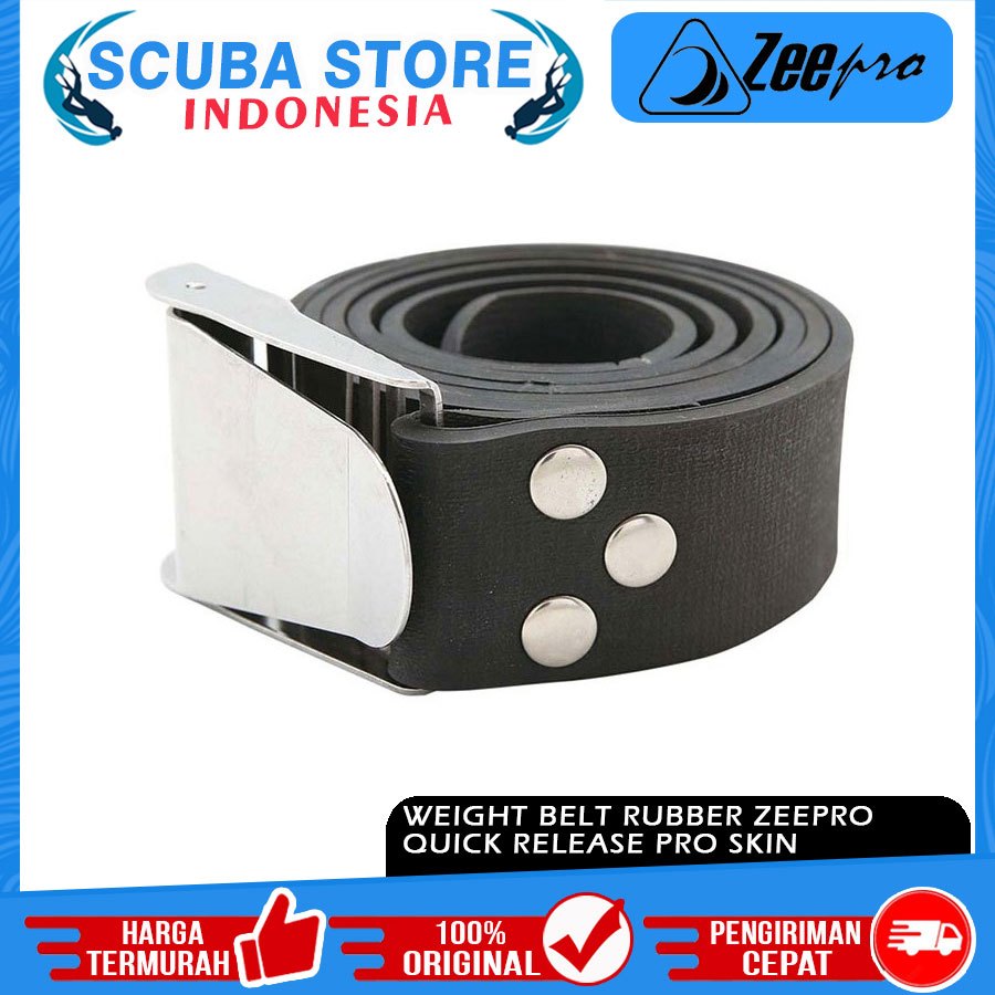 Jual Weight Belt Zeepro Rubber Pro Skin Quick Release Sabuk Timah ...
