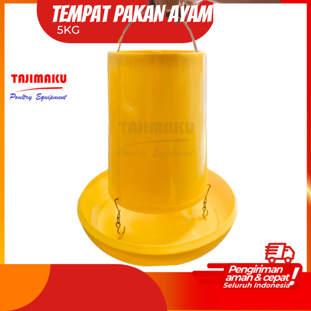 Jual tempat pakan ayam 5kg - feeder ayam tempat ransum ayam | Shopee Indonesia