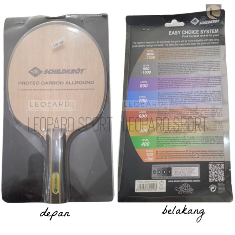 Jual Donic Schildkrot Protec Carbon Allround Kayu Bet Pingpong Tenis Meja | Shopee Indonesia