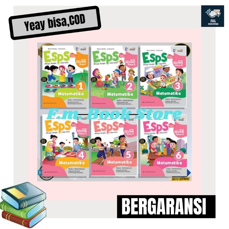 Jual ESPS MATEMATIKA KURIKULUM MERDEKA SD/MI KELAS 1 - 5 PENERBIT ERLANGGA | Shopee Indonesia