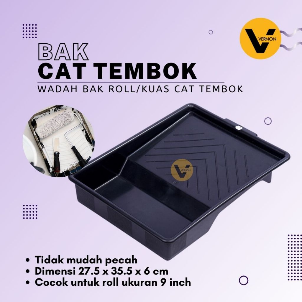 Jual Bak Cat / Bak Roll Cat / Baki Wadah Roll Kuas Cat Tembok | Shopee ...