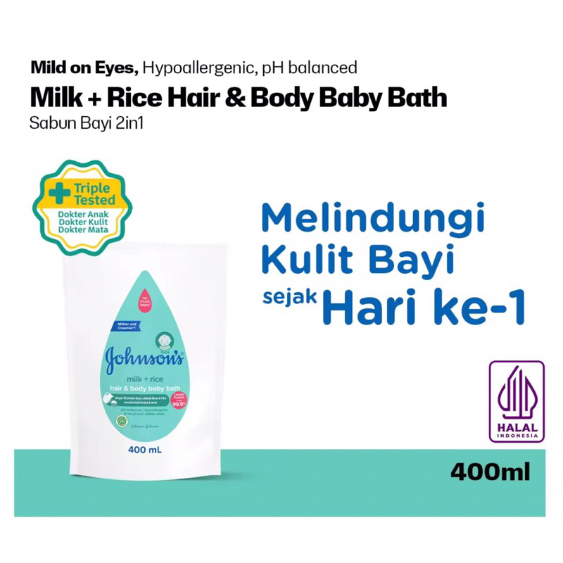 Jual johnson johnson’s Cussons zwitsal baby wash 2 in 1 refill 400 450 ...