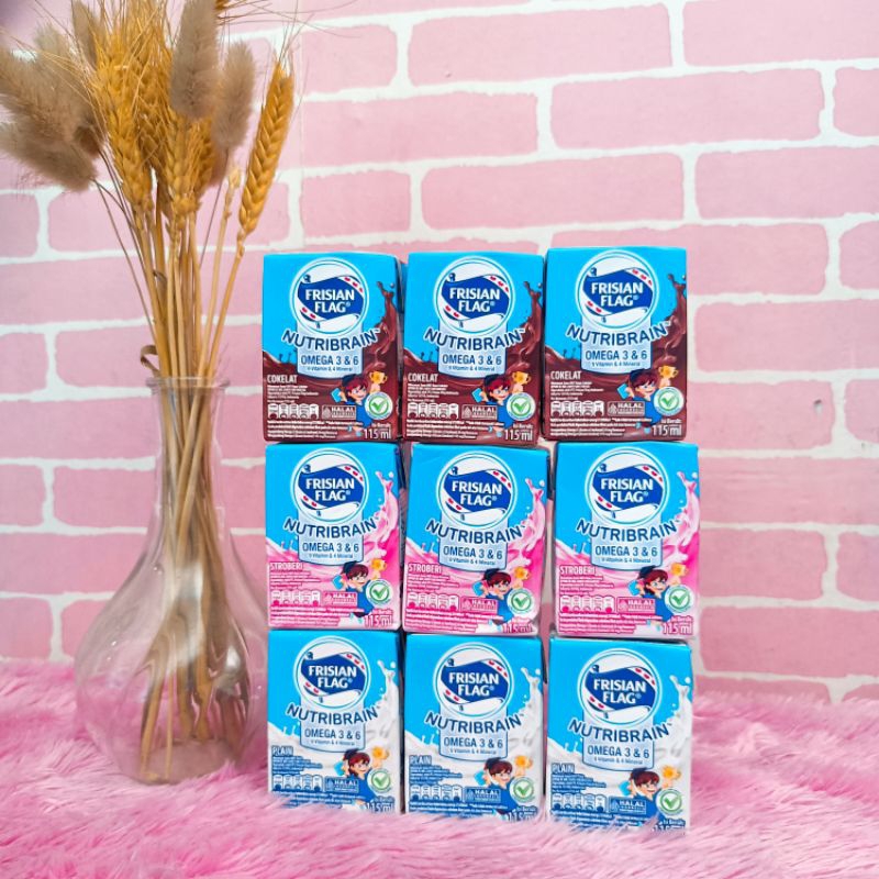 Jual Frisian Flag Nutribrain Omega susu UHT Mix Variant 115ml x 36 | Shopee Indonesia
