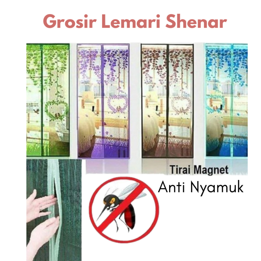 Jual SHENAR TIRAI NYAMUK PINTU JENDELA MAGNET PLASTIK PVC | Shopee ...