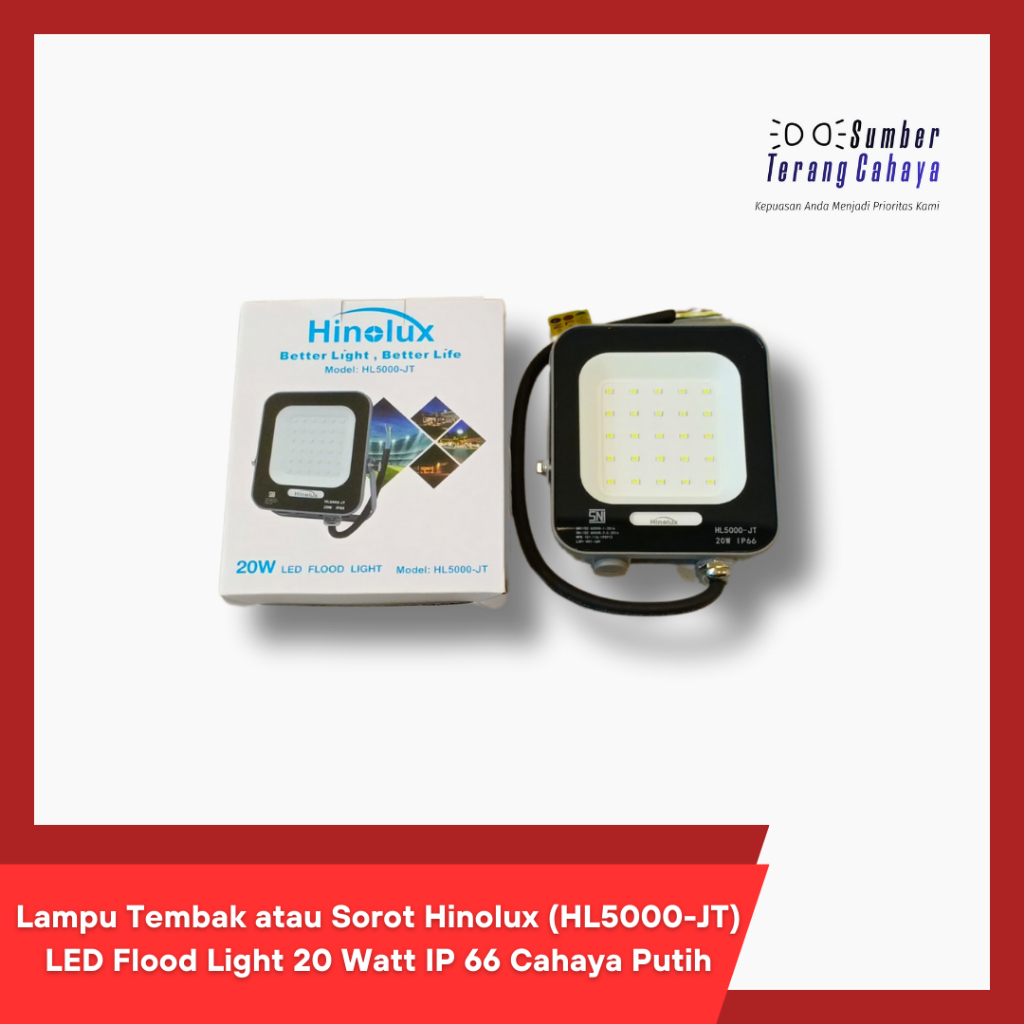 Jual Lampu Tembak atau Sorot Hinolux (HL5000-JT) LED Flood Light 20 ...