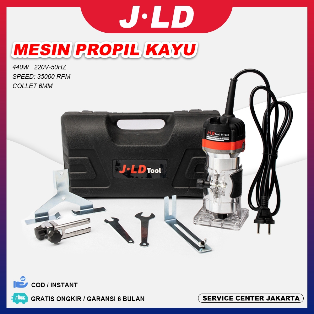 Jual JLD Mesin Profil Kayu Trimmer Router 6MM Mesin Propil Kayu ...