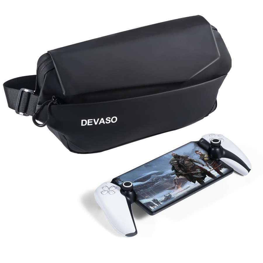 Jual Devaso Tas Gaming Portable Crossbody Sling Bag Waterproof PU Team ...