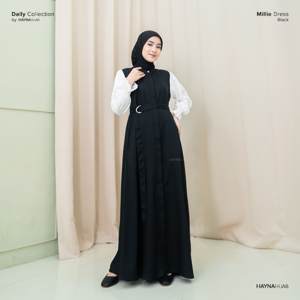 Jual HAYNA Millie Dress (All Colors) - Daily Dress 2 in 1 Style Busui ...