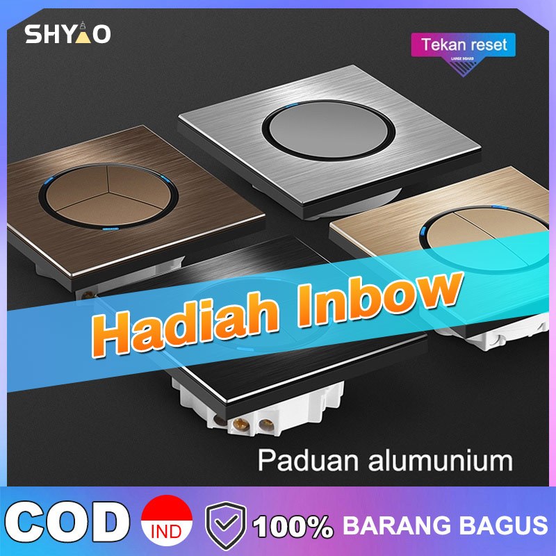 Jual 【Hadiah inbow】Sakelar lampu dinding saklar stopkontak saklar satu ...