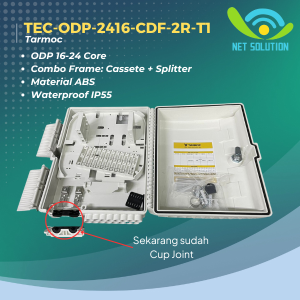 Jual Tarmoc Fiber Optic ODP 16 Core PLC Box Cassete Splitter Double ...
