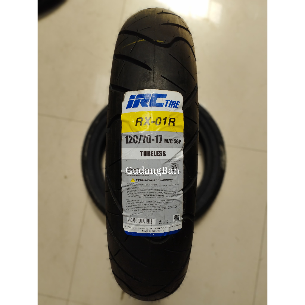 Jual RX01 !!! 120 70 - 17 RX-01 R IRC Ban Motor CBR Vixion Ninja Sport 150 ORIGINAL TUBELESS ...