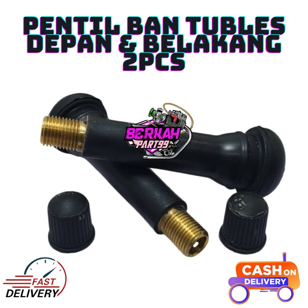 Jual PENTIL TUBLES 2 PCS DEPAN & BELAKANG BAN MOTOR KARET TEBAL ...