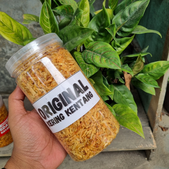 Jual Kering Kentang Mustofa Pedas Daun Jeruk Original Kemasan Jar Besar ...