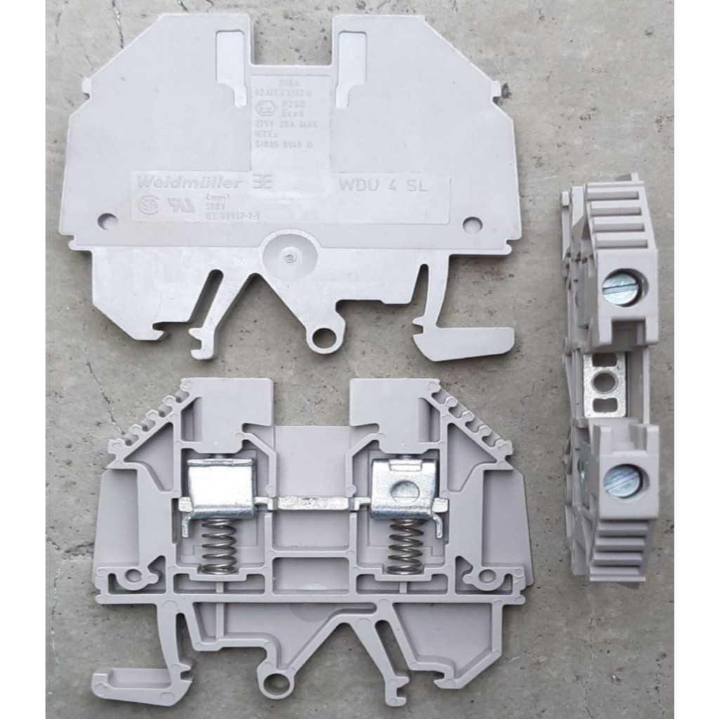 Jual Weidmuller WDU 4 SL Terminal Block Screw Clamp 4mm Weidmuller WDU ...