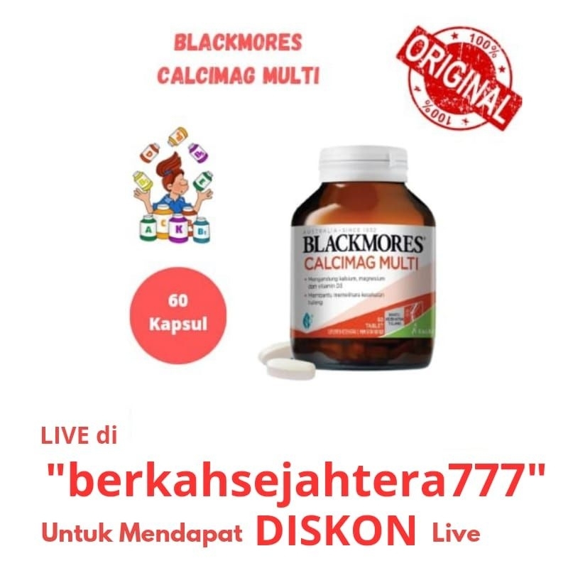 Jual BLACKMORES CALCIMAG MULTI - ISI 60 TABLET | Shopee Indonesia