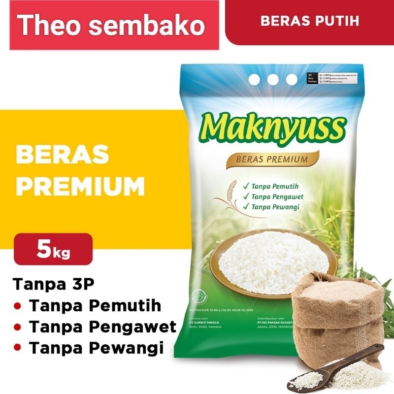 Jual Beras Maknyus 5kg | Shopee Indonesia