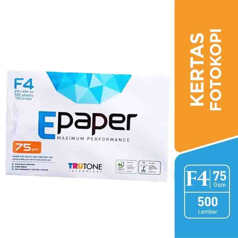 Jual Kertas HVS F4 E PAPER 1 RIM | Shopee Indonesia