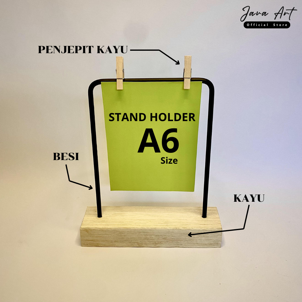 Jual STAND HOLDER MENU A6 PORTRAIT INDUSTRIAL KALENDER MEJA FOTO NOMOR ...