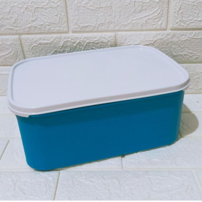 Jual PROMO Tupperware Modular Container Rectangular Biru 4.3L | Shopee ...