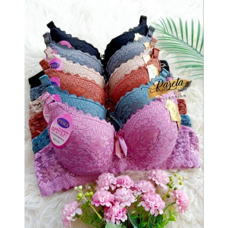 Jual BRA BH WANITA PAKAI KAWAT BUSA TIPIS CUP B-C SIZE 36-42 | Shopee ...