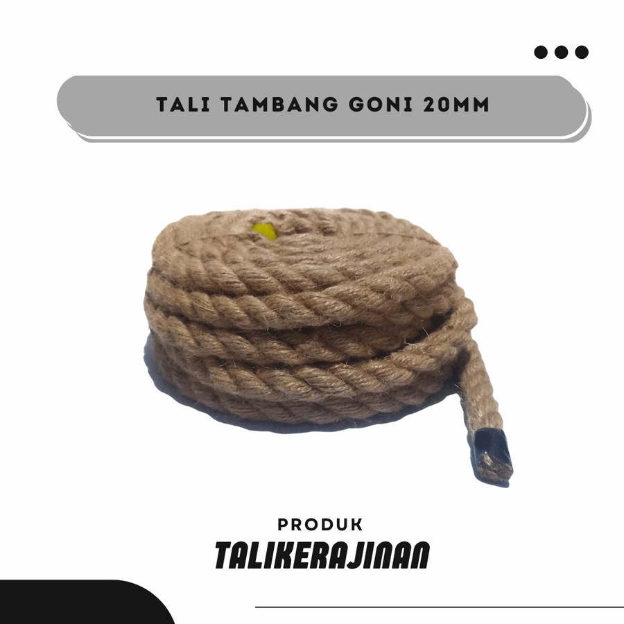 Jual Tali Tambang Goni Besar 20mm per meter | Shopee Indonesia