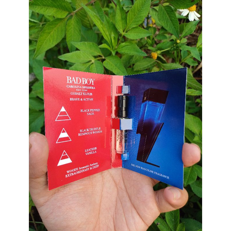 Jual vial parfum ch bad boy cobalt elixir 1,5ml | Shopee Indonesia