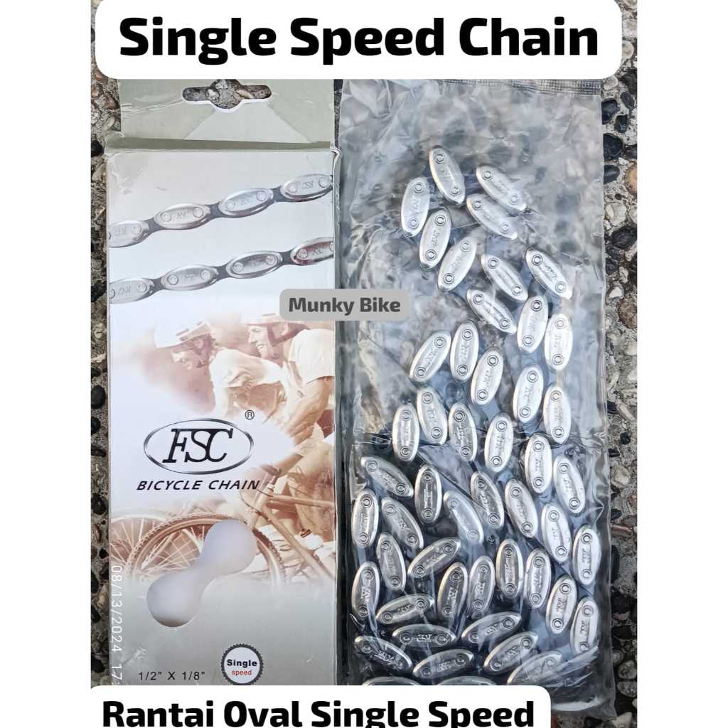 Jual Chain Rantai Oval FSC LC NX-10 NX10 100L Fixie BMX Single Speed ...