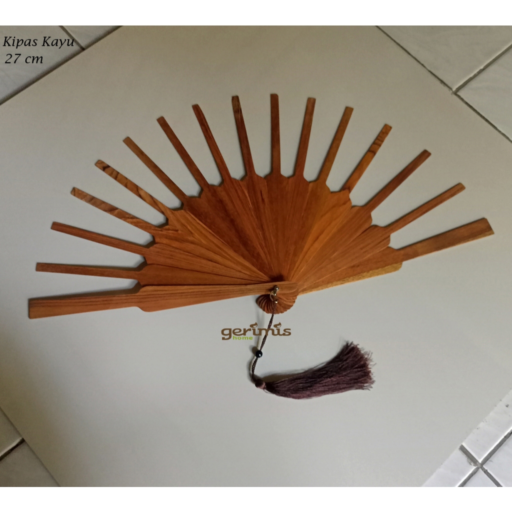 Jual kipas kayu souvenir ukuran besar | Shopee Indonesia