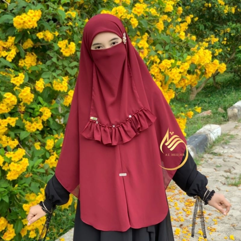 Jual ( AE khimar aleesya free bendo | Shopee Indonesia