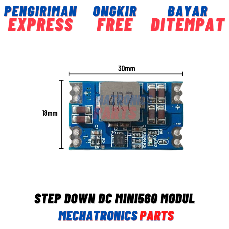 Jual Step Down DC mini560 3.3V 5V 9V 12V 4A 5A Modul Regulated Power ...