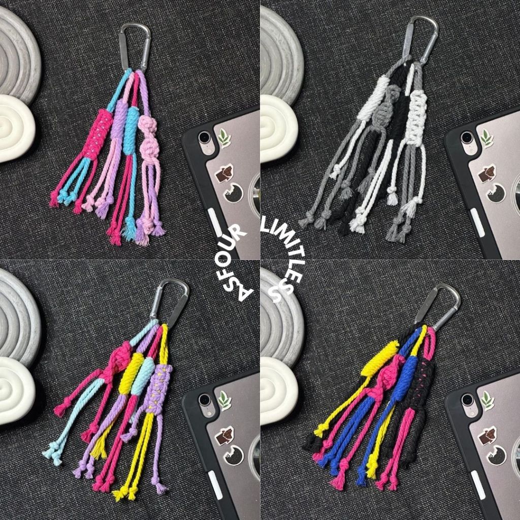 Jual Asfour Limitless - Keychain Strap Bag Gantungan Kunci Tas Macrame ...