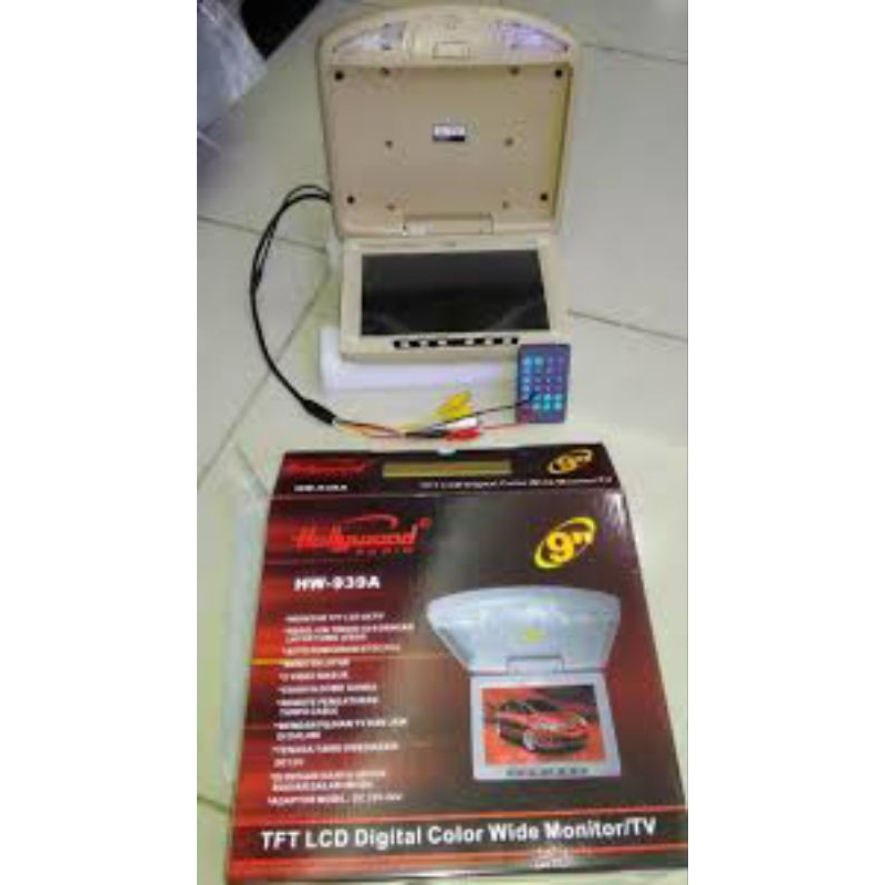 Jual 9inc Monitor TV plafon tv roof tv mobil LED audio mobil | Shopee ...
