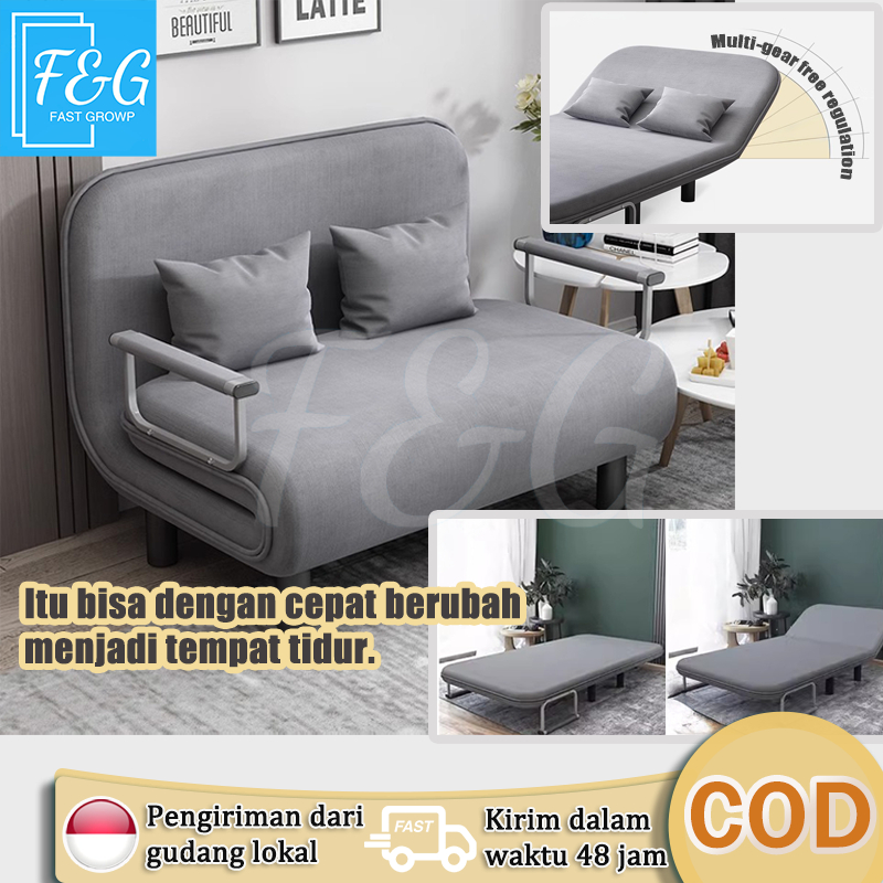 Jual F&G Tempat tidur sofa lipat sofa ganda kursi malas tempat tidur ...