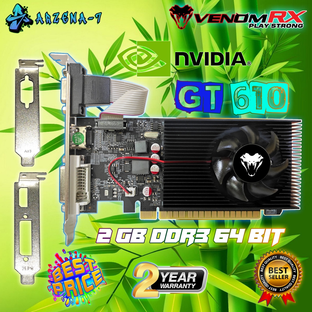 Jual VenomRx Vga Nvidia Gt610 2Gb 64Bit Ddr3 Real Picture | Shopee Indonesia