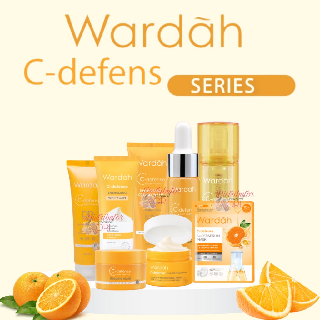 Jual WARDAH C - Defense Series | VITAMIN C | ORIGINAL | Day | Whip Foam | Facial wash | Mist ...