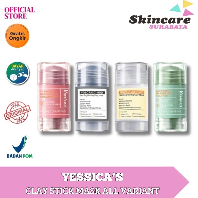 Jual YESSICA’S CLAY STICK MASK CLEANSING MASQUE WITH TEA TEEE ...