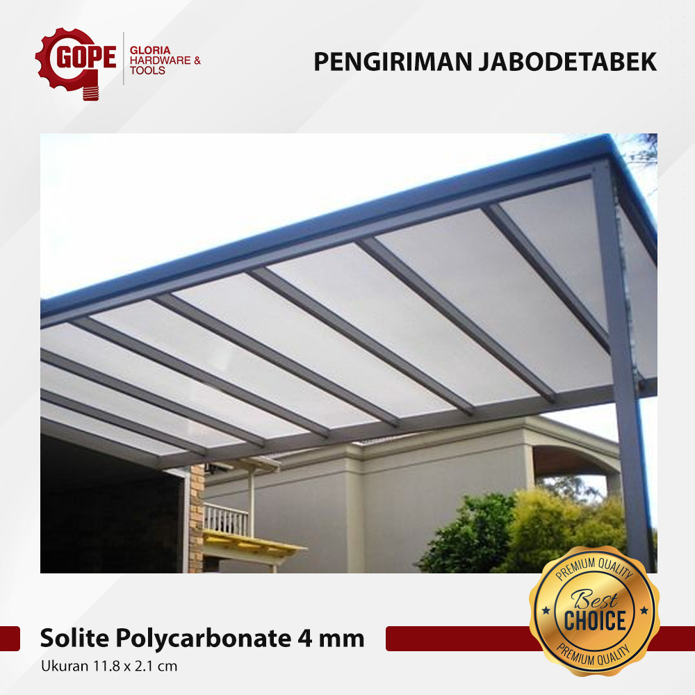 Jual Atap Kanopi Polikarbonat Solite Polycarbonate 4 mm | Shopee Indonesia