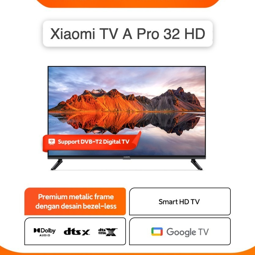 Jual Xiaomi Smart TV A Pro 32 | A 32 | HD Digital TV | Resolusi HD ...