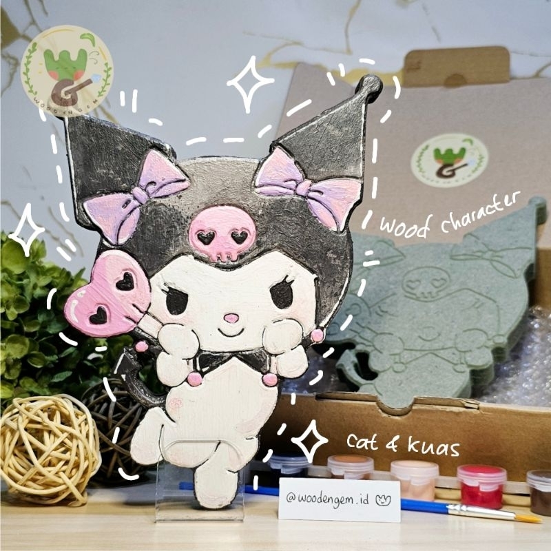 Jual DIY Wood Character Painting Kit Mewarnai Melukis Kayu Karakter ...