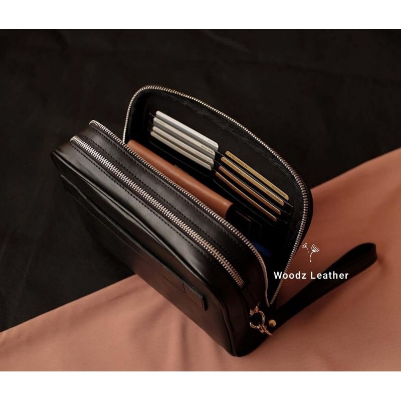 Jual {WL} Clucth bag kulit | Handbag pria/wanita Asli Kulit kualitas ...