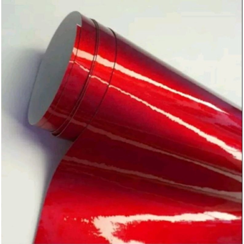 Jual Stiker Vinyl glossy candy merah maron 22 cm | Shopee Indonesia