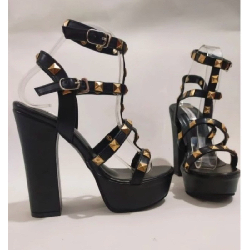 Jual High heels 13 cm rock stude premium | Shopee Indonesia