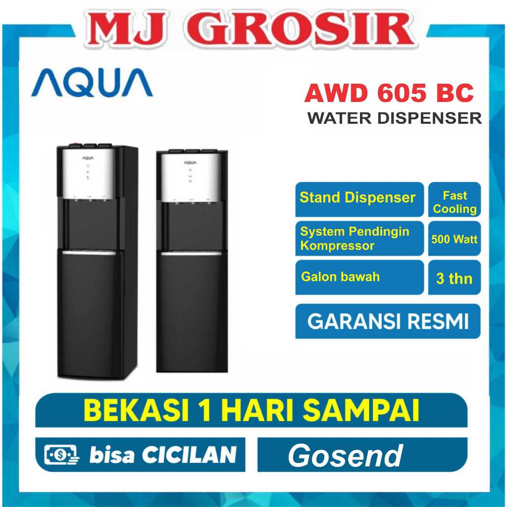 Jual WATER DISPENSER AQUA AWD 605 BC GALON BAWAH KOMPRESSOR | Shopee ...