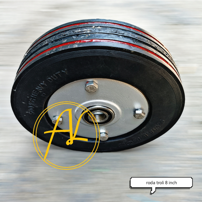 Jual Roda troli 8 inch / roda troli karet swallow / roda lorry ukuran 8 ...