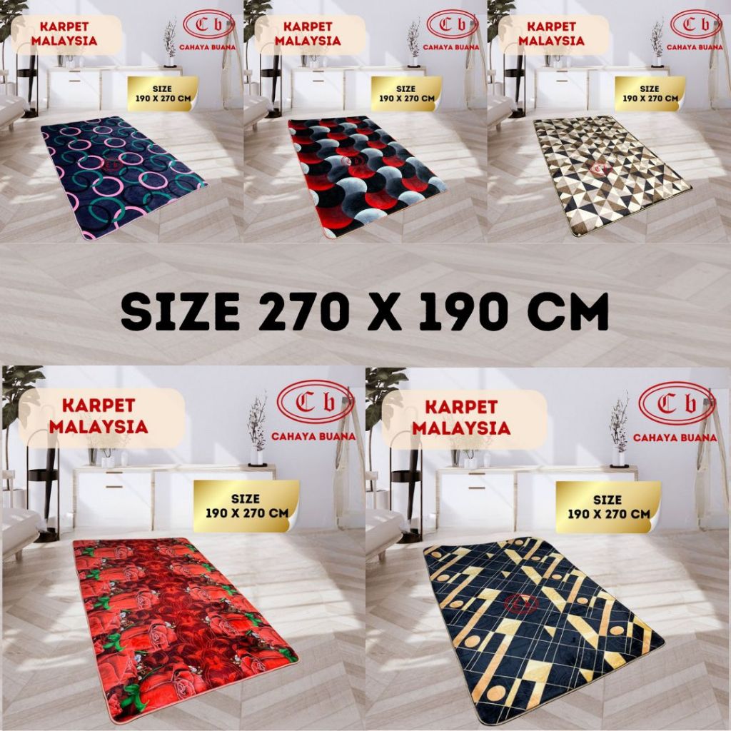 Jual KARPET MALAYSIA BESAR UKURAN 270 x 190 CM | Shopee Indonesia