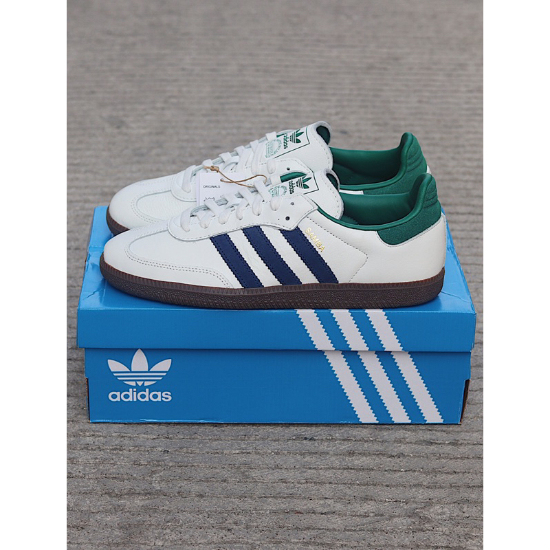 Jual ADIDAS SAMBA OG WHITE NAVY COLLEGIATE GREEN ORIGINAL BNIB RESMI ...