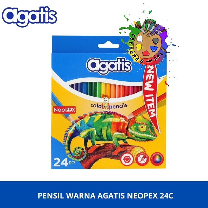 Jual Pensil Warna Agatis 24 Warna / Colour Pencils Agatis 24pcs ...