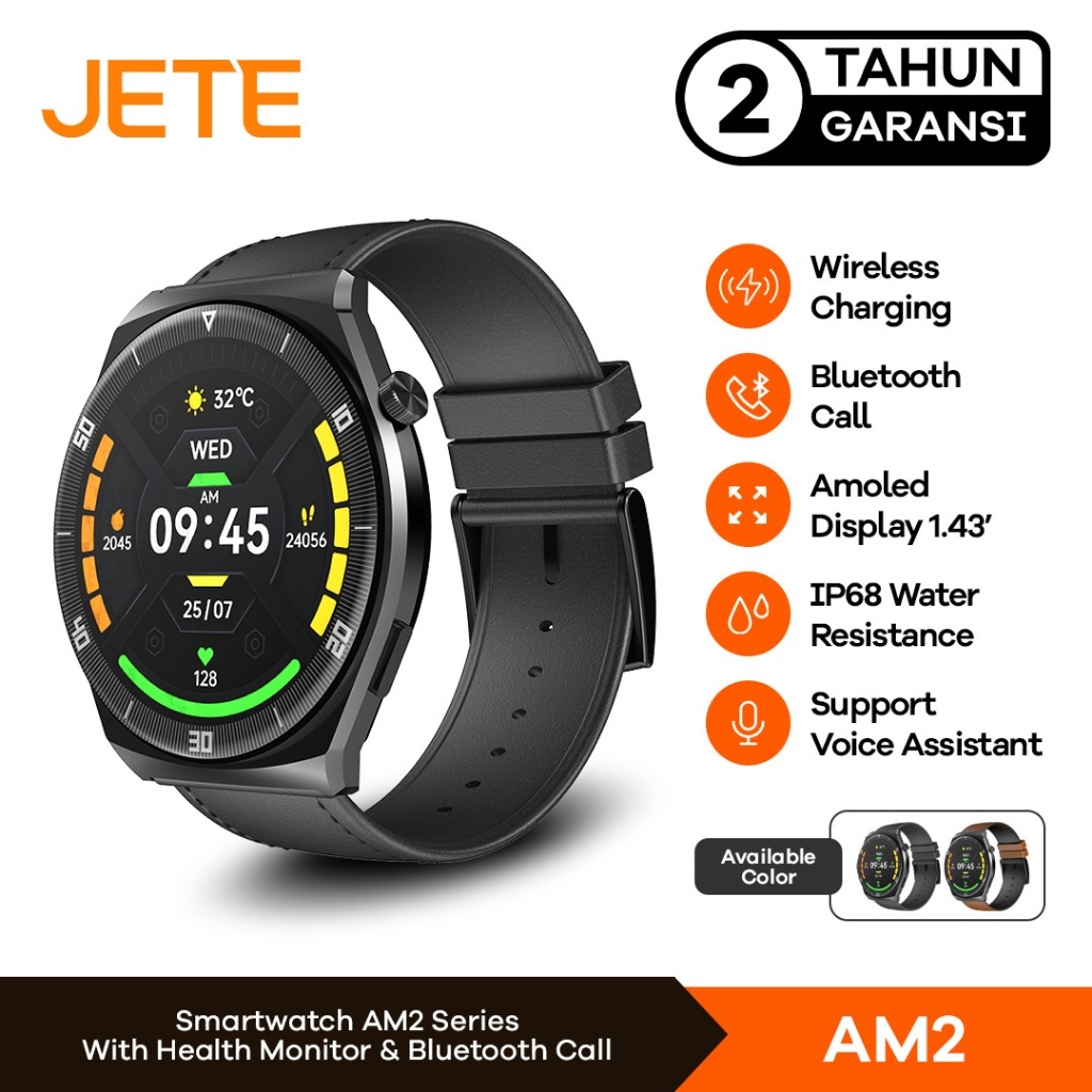 Jual Smartwatch JETE AM2 Amoled Screen With Wireless Charging Garansi Resmi 2 Tahun | Shopee ...