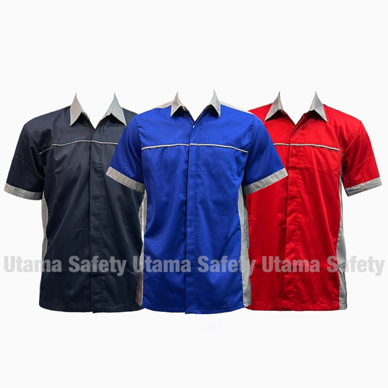 Jual Kemeja Kerja Lengan Pendek - Seragam Kerja Karyawan - Seragam Kantor - Baju Pegawai ...