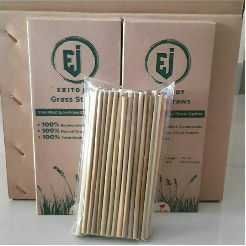 Jual Sedotan Purun/Grass Straw Eco Friendly 20cm | Shopee Indonesia